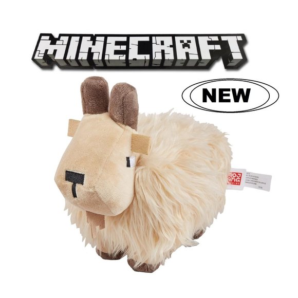 Mattel | Toys | New Minecraft Goat Plush Mattel Stuffed Animal 8 Mojang ...